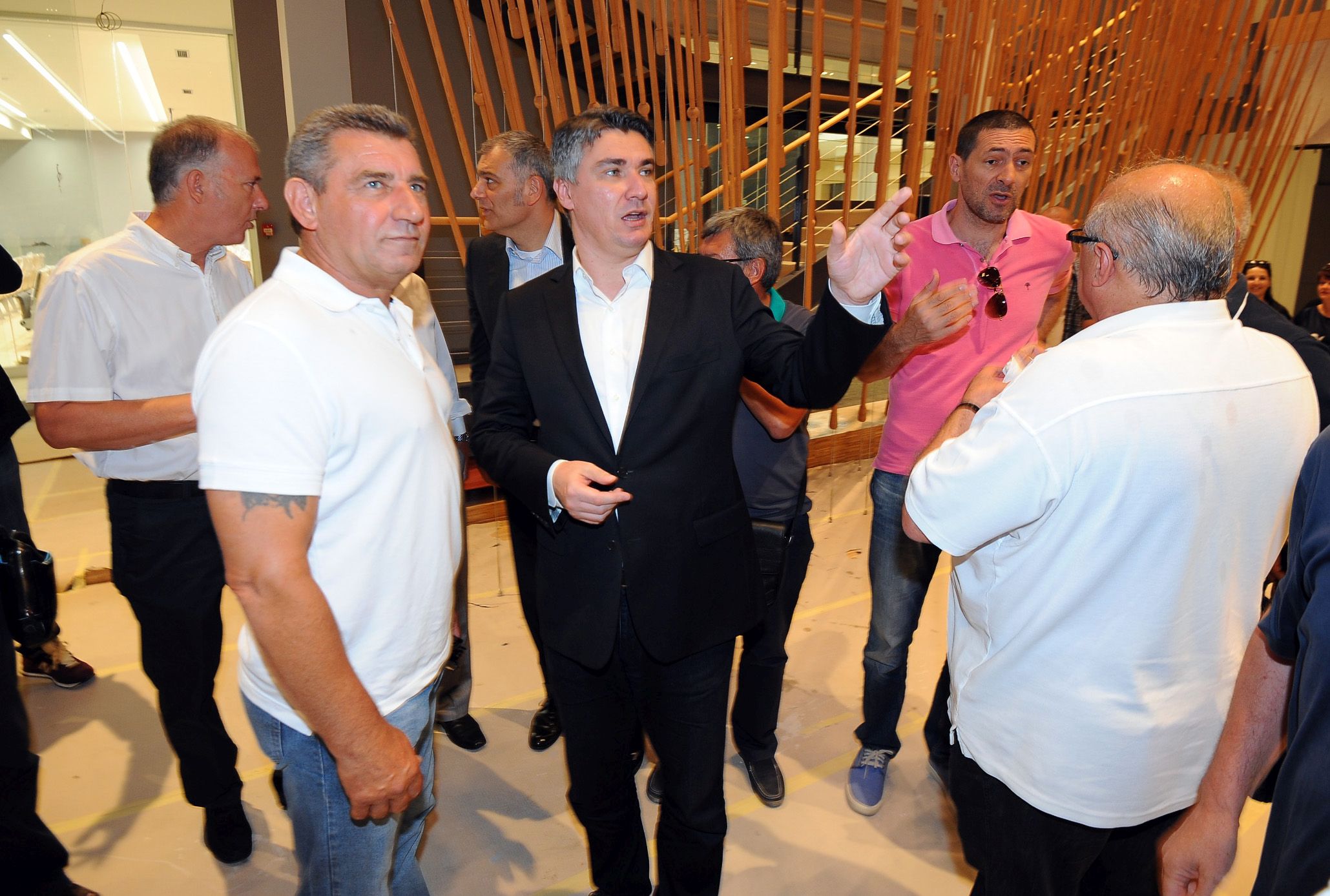 Prime Minister Milanovic visits building site of Alka Museum in Sinj ...